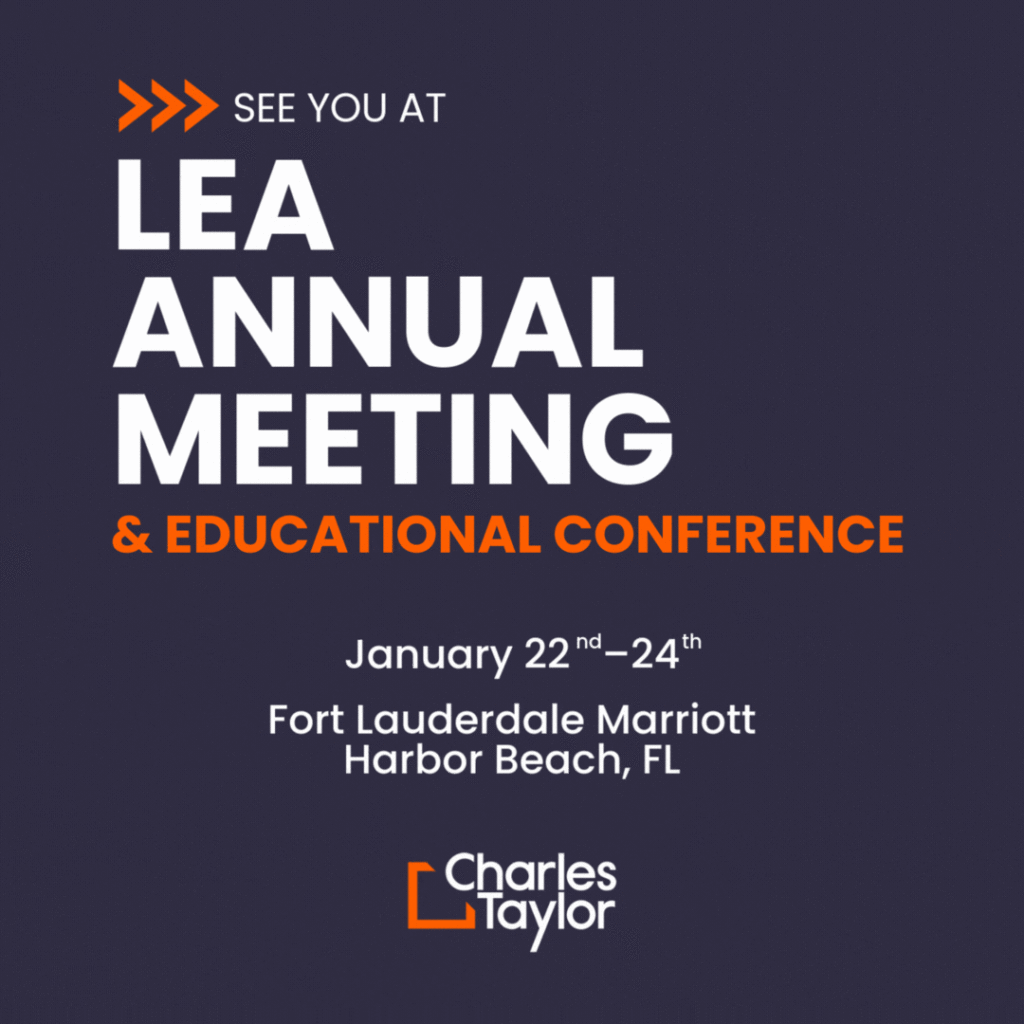 Charles Taylor to Attend the 2025 LEA Annual Meeting | Charles Taylor